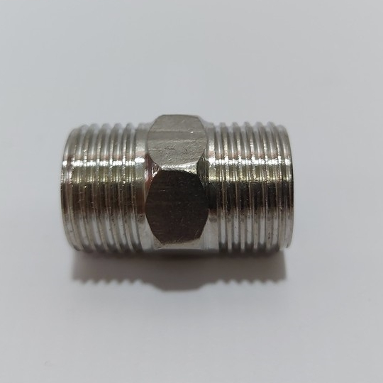 Jual DOUBLE NIPPLE DRAT LUAR STAINLESS 201 1/2" X 1/2" / DOBEL NEPEL ...