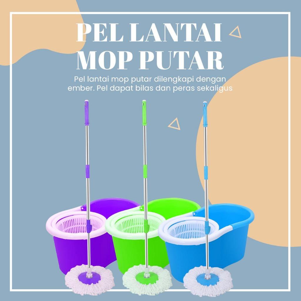 Jual Alat Pel Lantai Pembersih Lantai Spin Plastik Mop Ultra | Pel ...