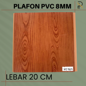 Jual Plafon PVC coklat tua motif kayu jati 8mm / termurah dan ...