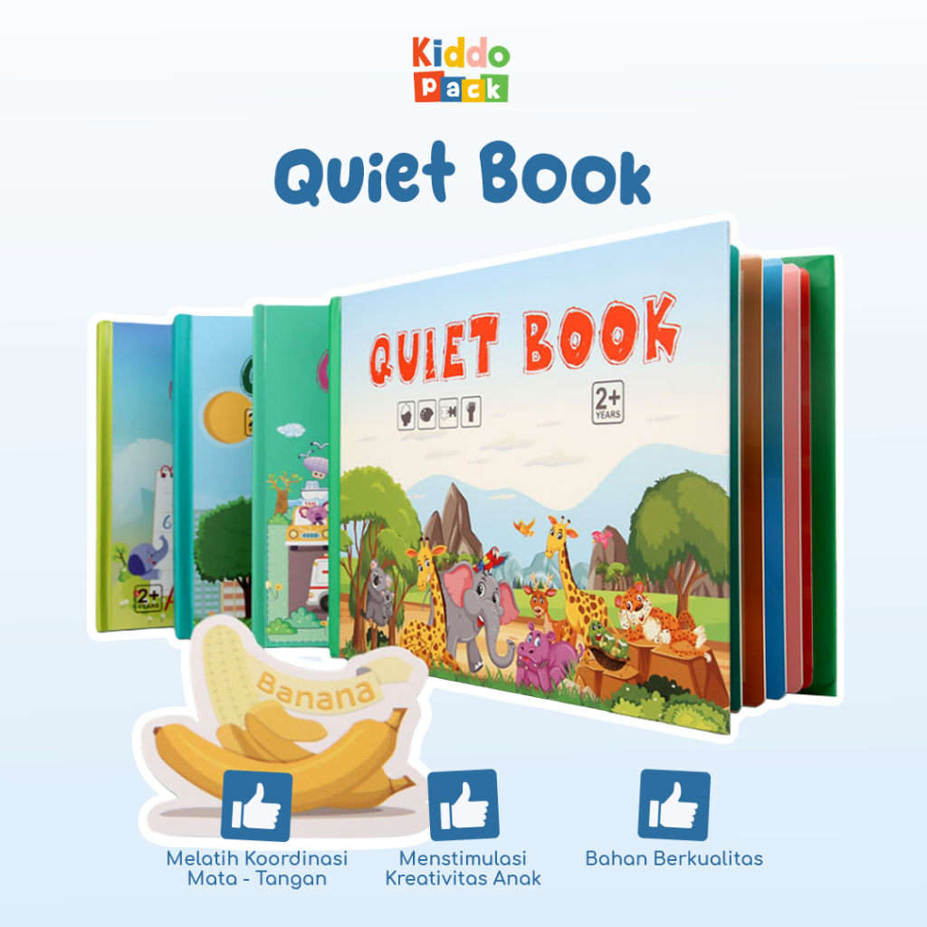 Jual KiddoPack Quiet Book / Busy Book / Buku Edukasi Anak / Buku ...