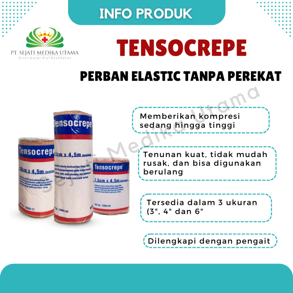 Jual Pembalut Luka Elastic Bandage Tensocrepe 4 inch | Shopee Indonesia