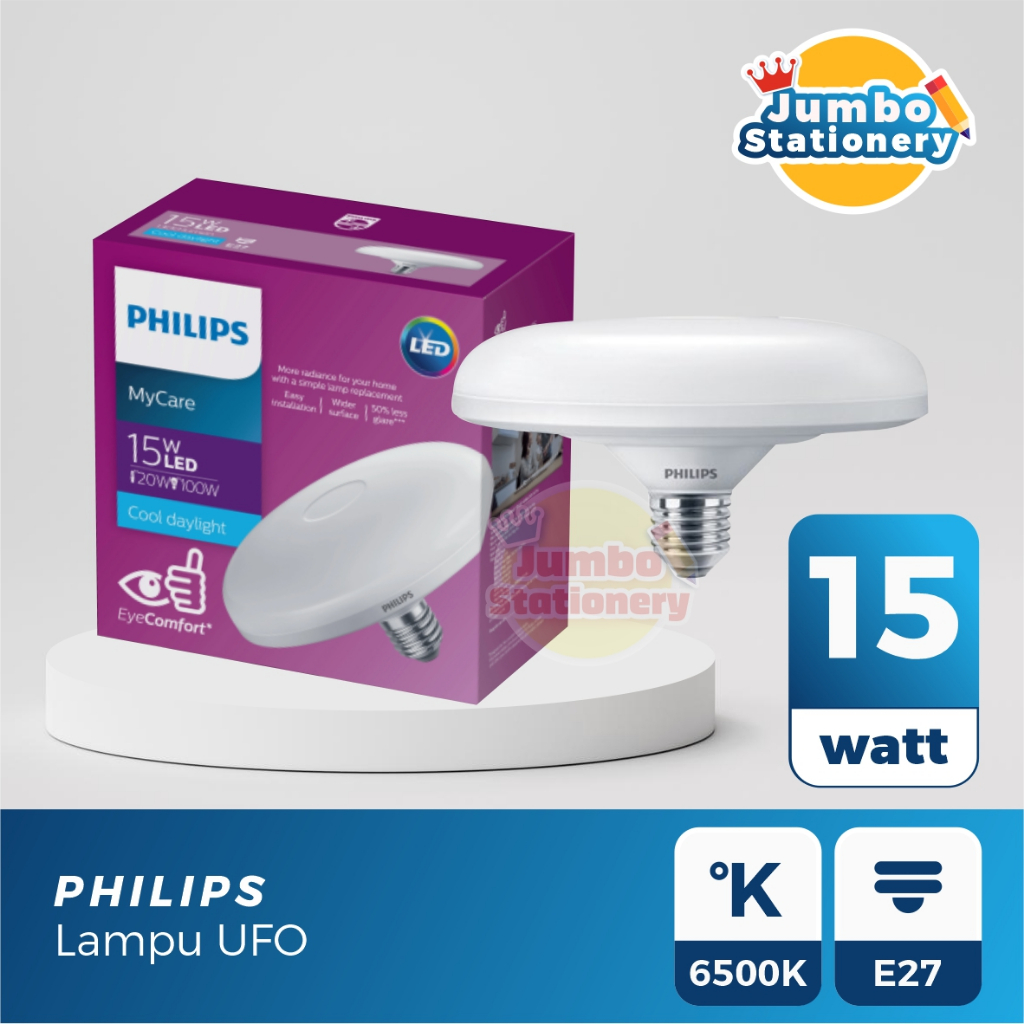 Jual Philips UFO LED Bulb 15W 15 Watt E27 CDL CoolDayLight PUTIH ...