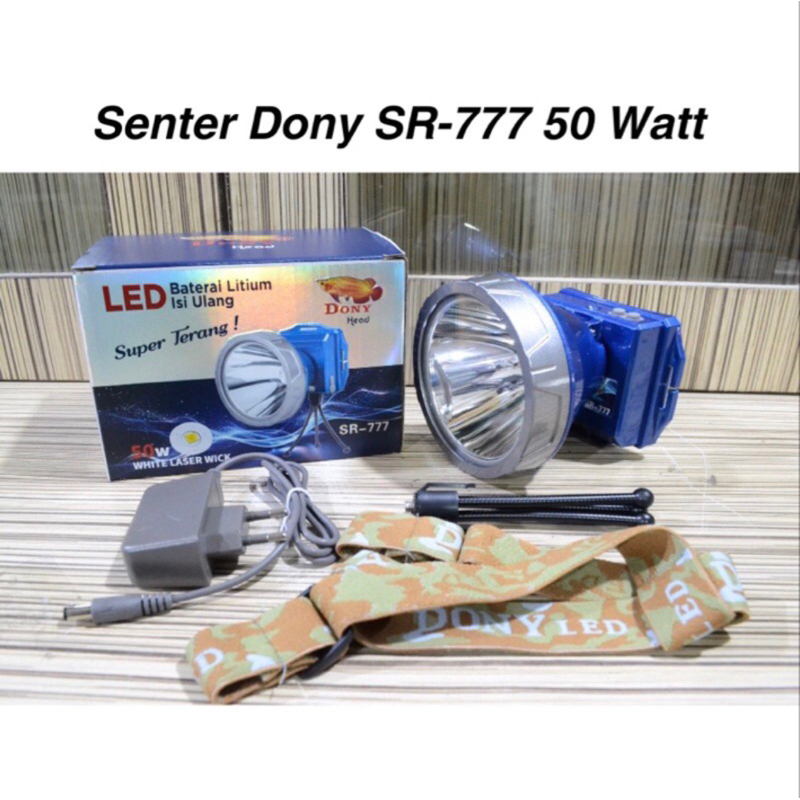 Jual Senter Kepala Dony SR-777 Super Terang 50 Watt | Shopee Indonesia