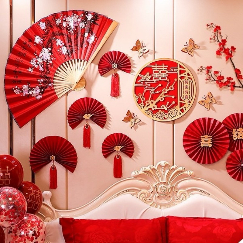 Jual DEKORASI KIPAS SUPER JUMBO IMLEK HIASAN PAJANGAN BACKDROP PINTU FU ...