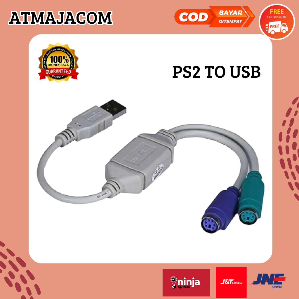 Jual PS2 TO USB CONVERTER - USB TO PS2 KONVERTER - CONVERTER MOUSE ...
