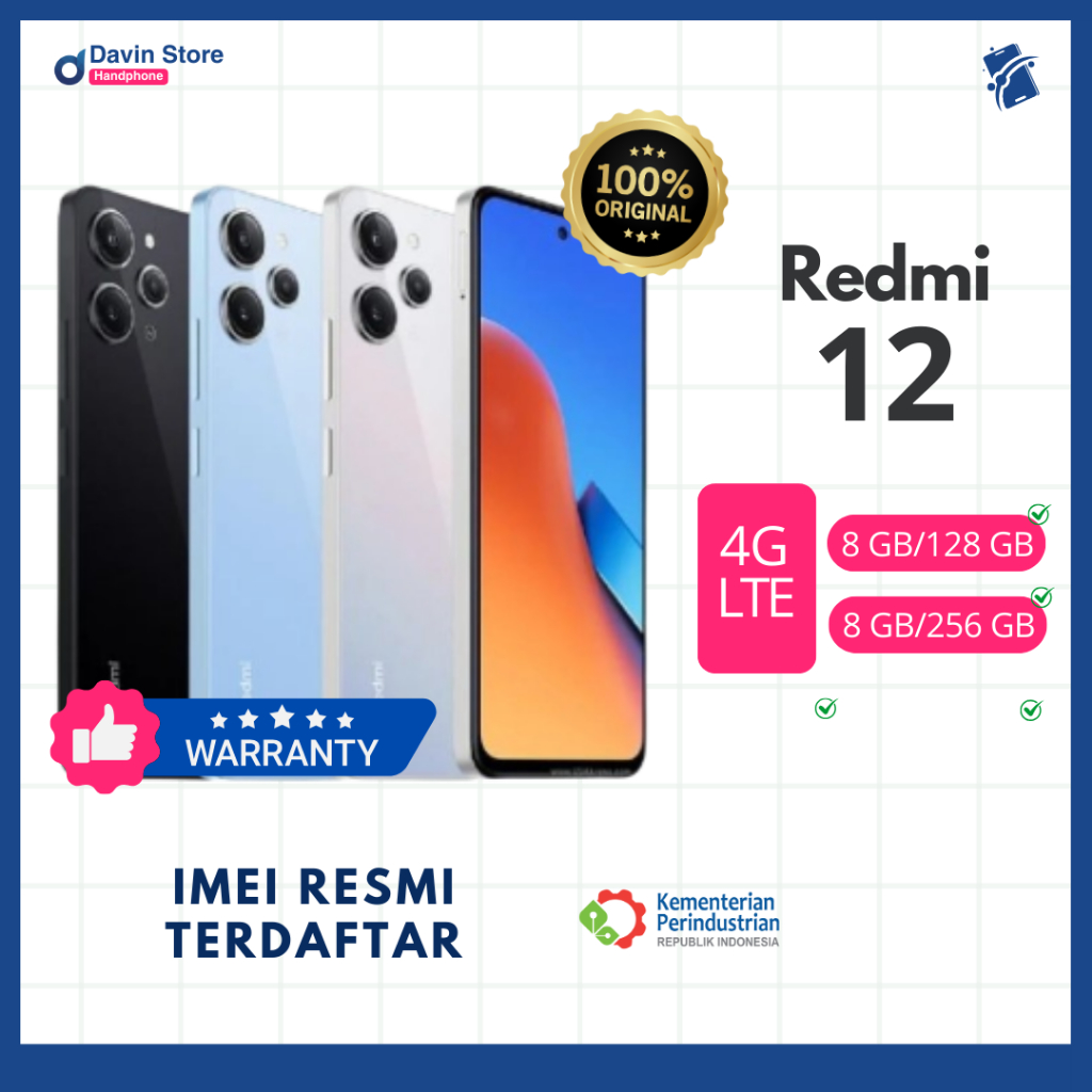 Jual Redmi 12 (8GB/128GB & 8GB/256GB) BARU, SEGEL, BERGARANSI RESMI ...
