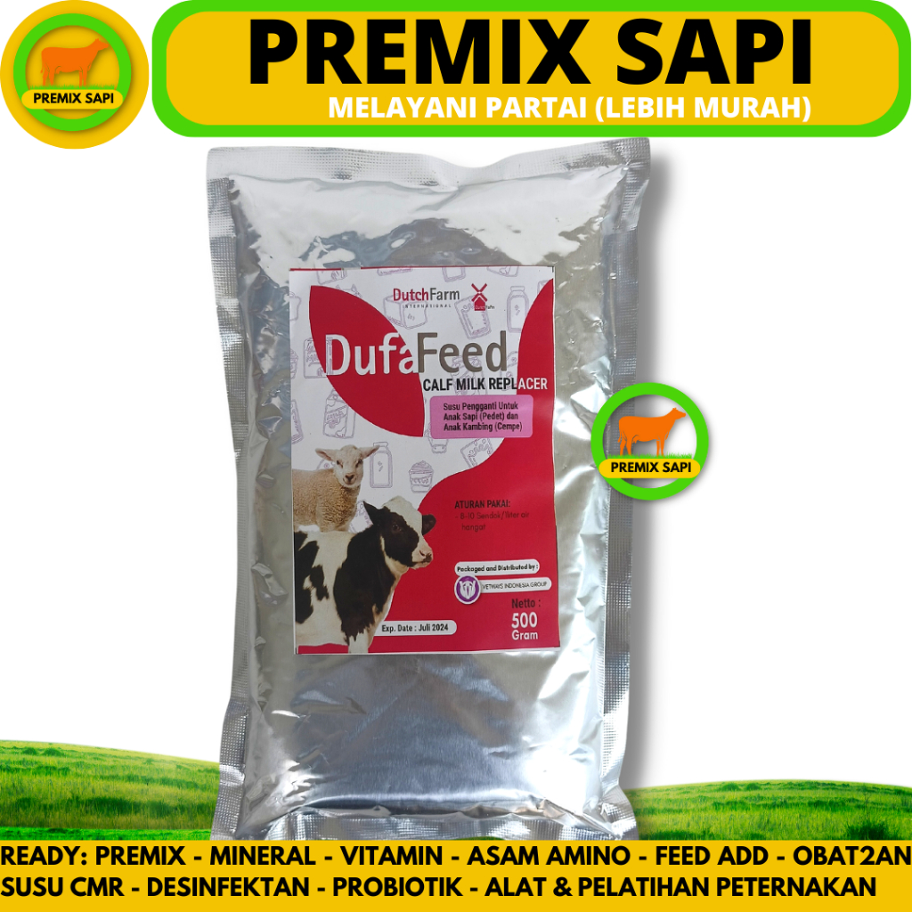 Jual SUSU DUFA FEED 500 GRAM - Dufafeed Susu Pengganti Induk Sapi Kambing Domba Anti Mencret ...