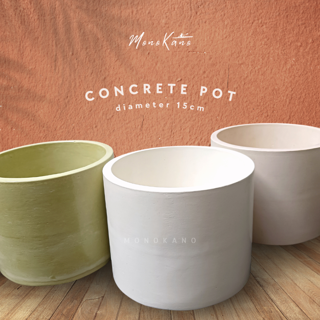 Jual Pot Tanaman Besar D15 Waterproof/Concrete Pot/Cylinder/Bulat/Pot ...