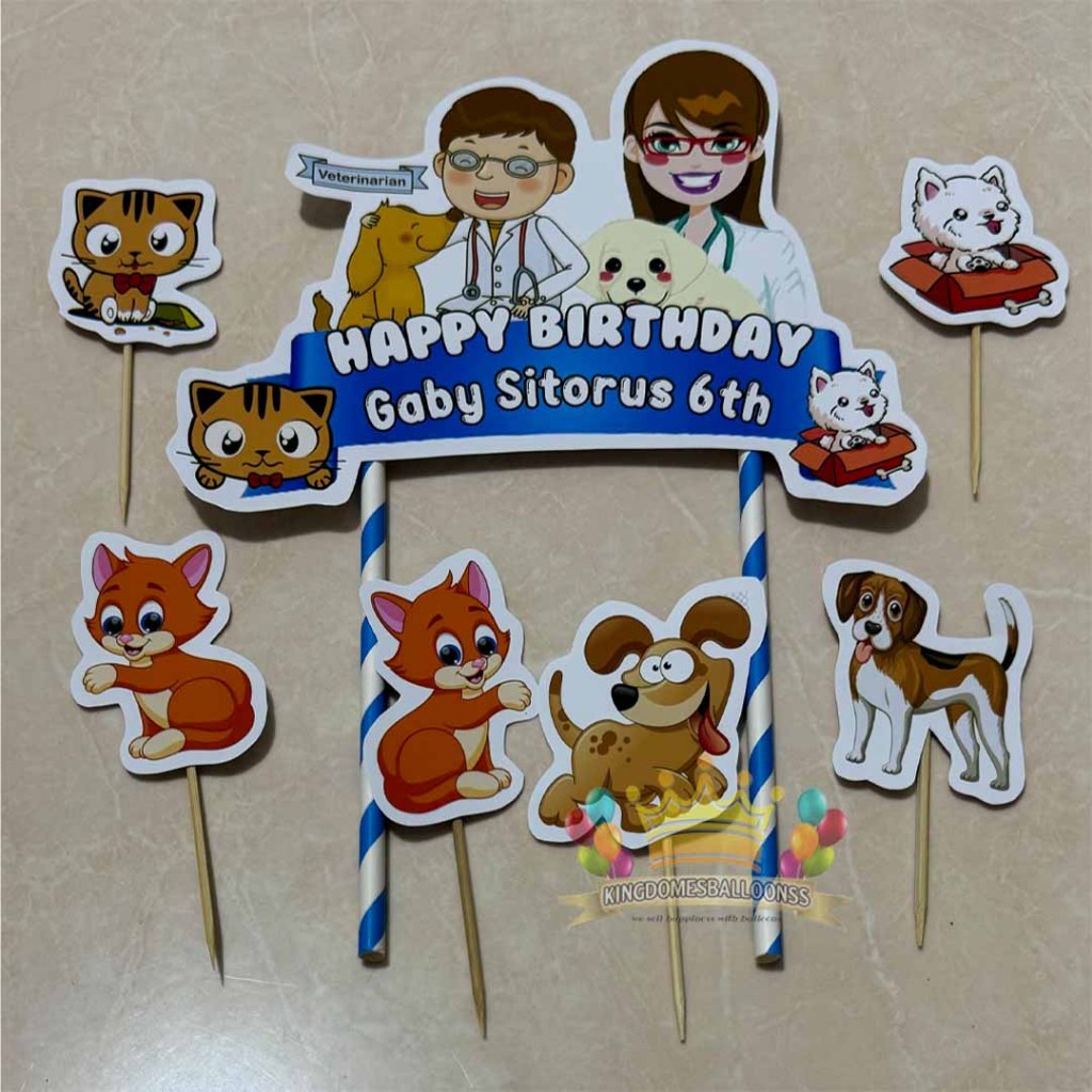 Jual Topper Cake Cake Custom Dokter Hewan | Shopee Indonesia