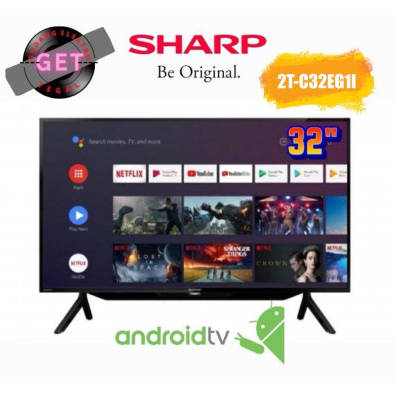 Jual LED ANDROID TV SHARP 32 INCH ~ 2T-C32EG1I [GOOGLE TV WITH VOICE COMMAND] (KOTA TEGAL ...