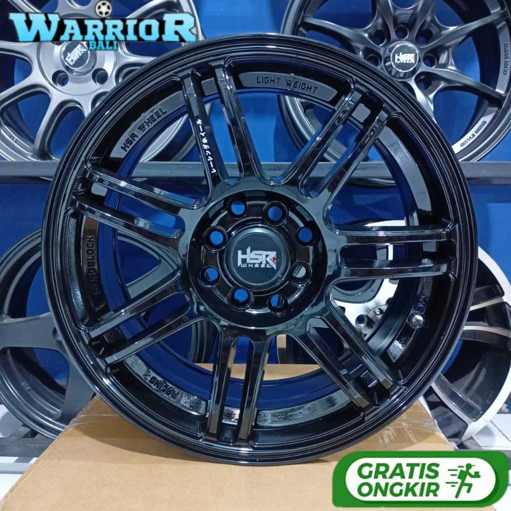 Jual Velg HSR BOON BOROKO Ring 16 Lebar 7 ET 42 Pcd 4x100 4x114,3 Black | Shopee Indonesia