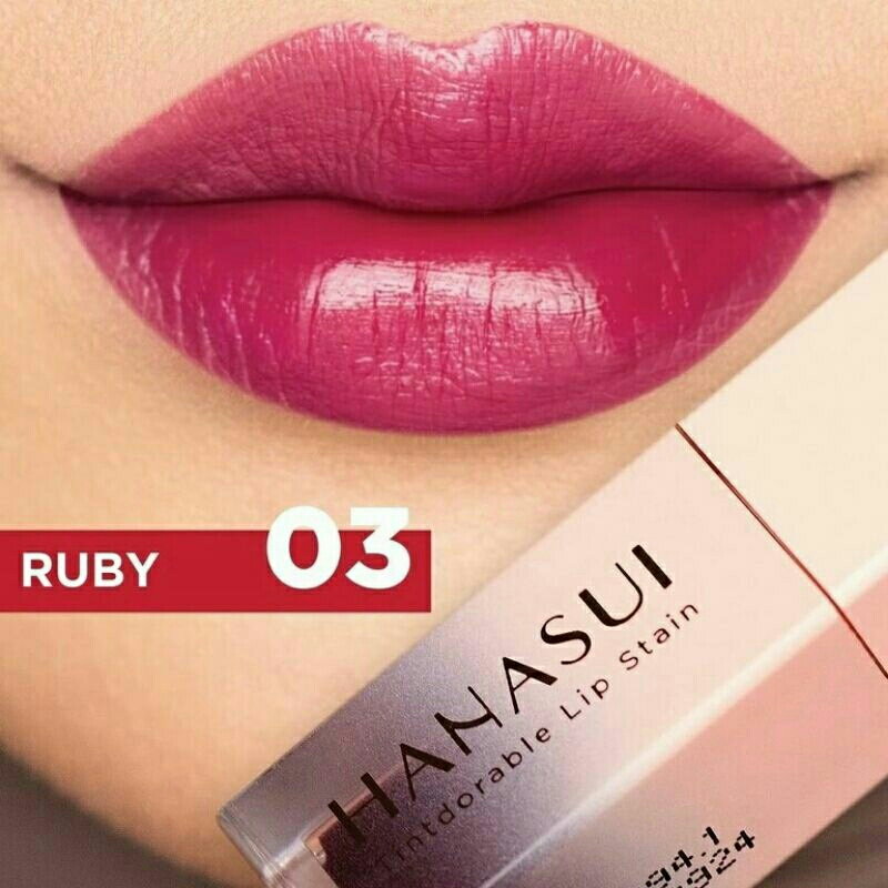 Jual Hanasui Tintdorable Lip Stain - Shade 03 Ruby / Original Asli | Shopee Indonesia