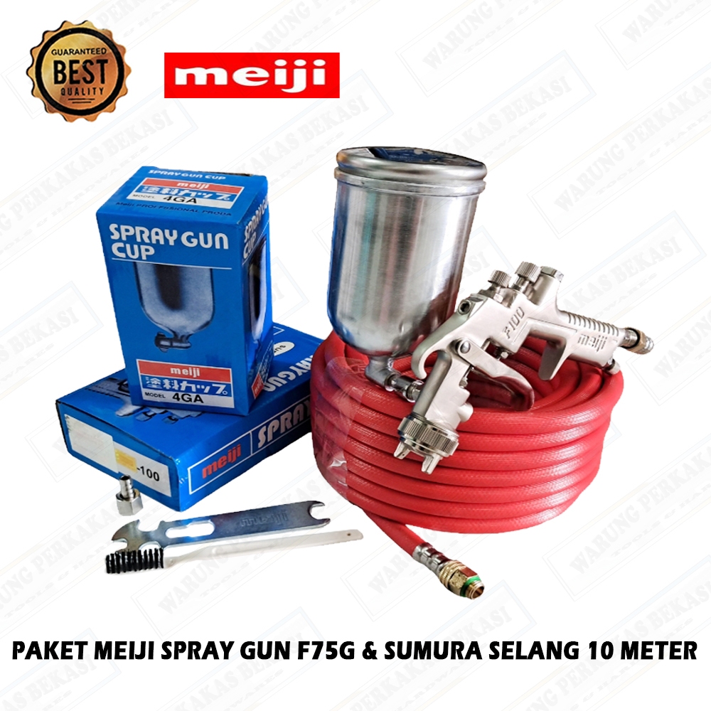 Jual PAKET LENGKAP Meiji F100 Spray Gun Spet Cat F-100 G Alat Semprot ...
