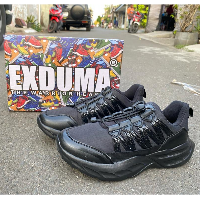 Jual SEPATU EXDUMA SUPER BLACK. SARANG TAWON | Shopee Indonesia