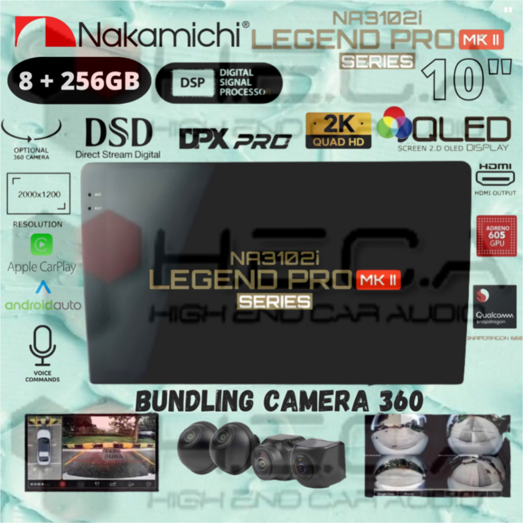 Jual Nakamichi LEGEND PRO MKII 10" 8/256 Android MK II Head Unit + Cam ...