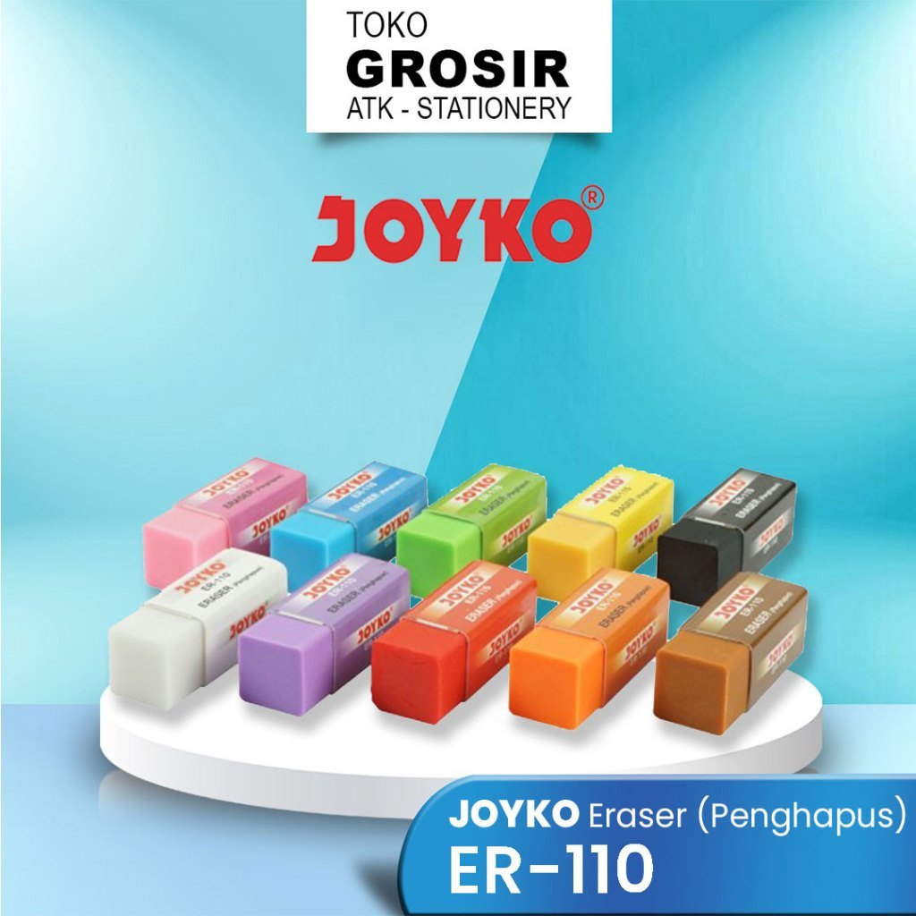 Jual PENGHAPUS JOYKO ER-110 / ERASER JOYKO ER-110 / PENGHAPUS JOYKO BERWARNA | Shopee Indonesia