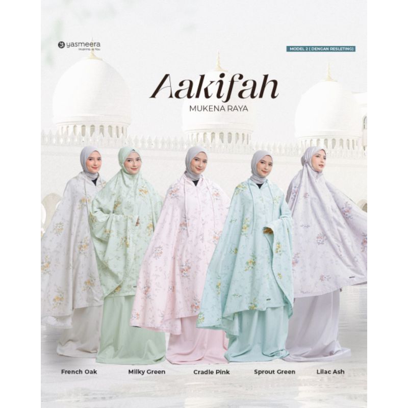Jual mukenah aakifah model 2 dg resleting by yasmeera | Shopee Indonesia