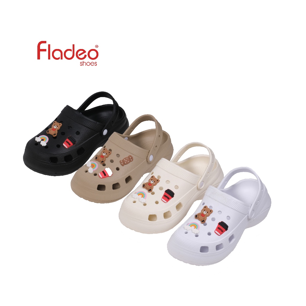 Jual Fladeo I23/PLT08-1TM/Sandal Clog Wanita [ Clog Sandals ] | Shopee ...