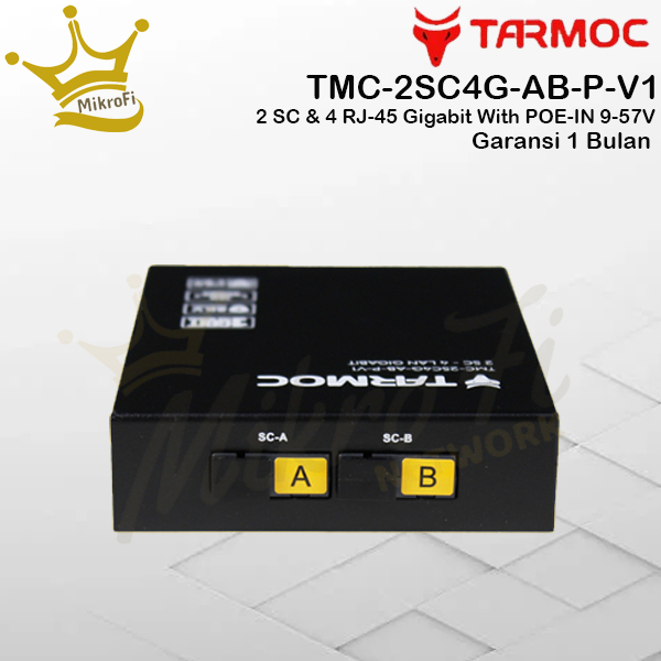 Jual Tarmoc TMC-2SC4G-AB-P-V1 | Media Converter Switch 2FO 4LAN / 2 FO ...