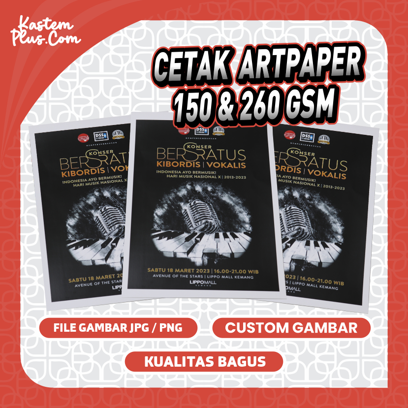 Jual Cetak Artpaper 120 Gsm 150 Gsm And 260 Gsm A3 Cetak Brosur Cetak