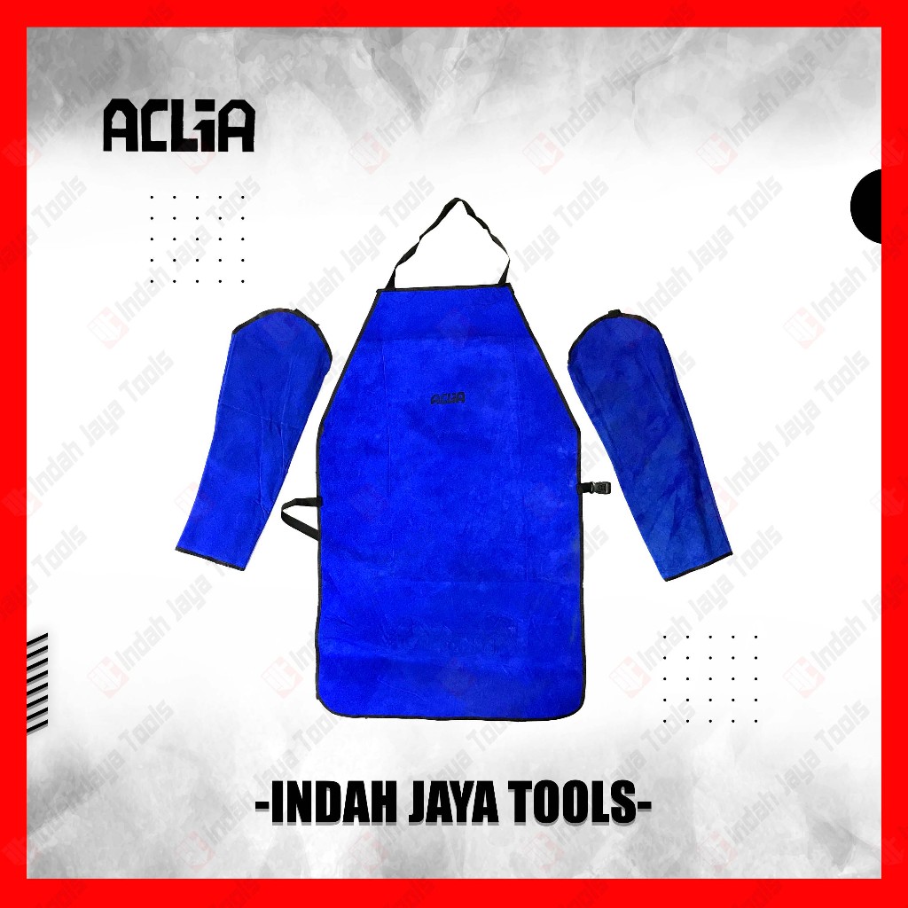 Jual ACLIA Apron Las Set Kulit Badan Tangan Seragam Baju Las Safety ...
