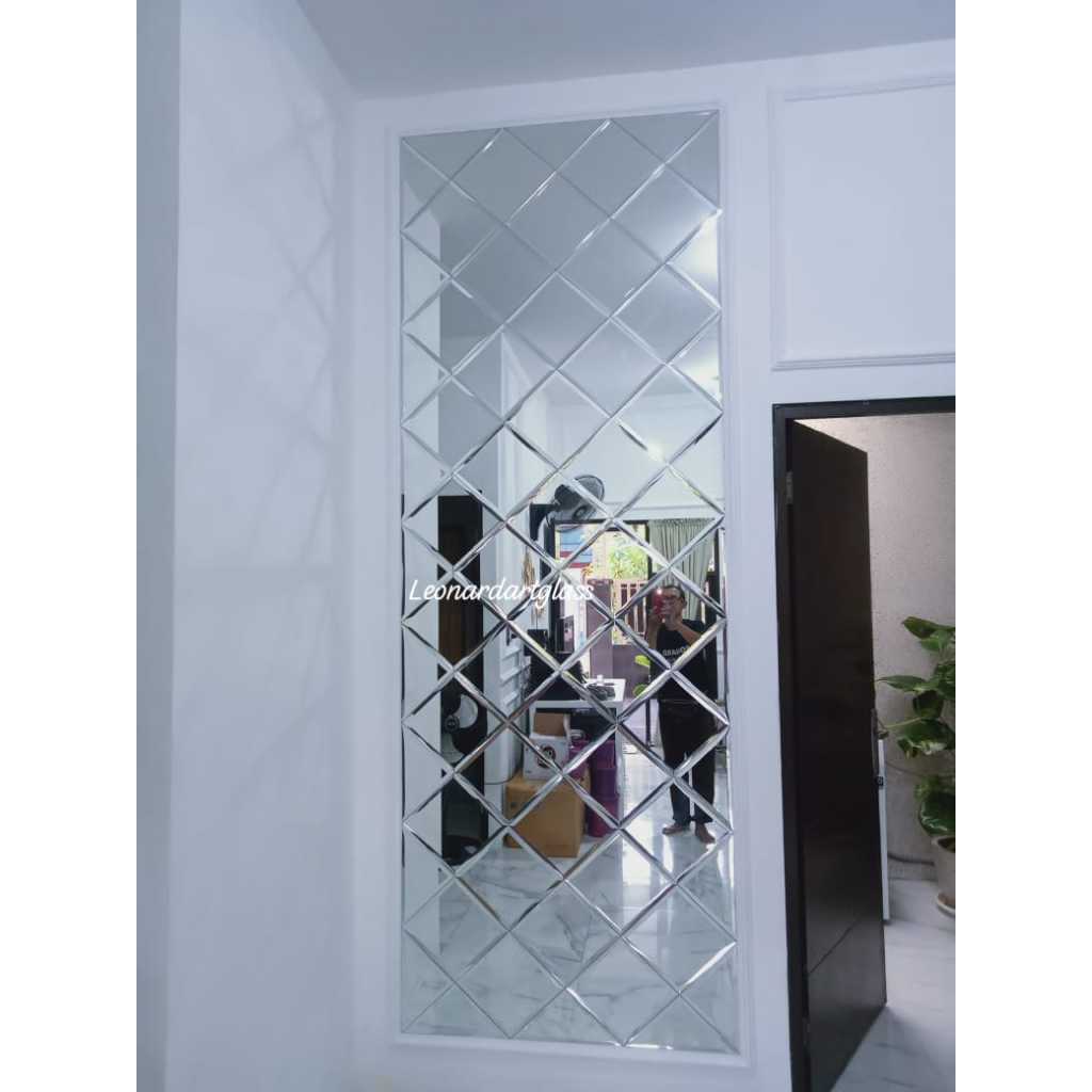 Jual KACA BEVEL/KACA INTERIOR DINDING/ KACA BEVEL SURABAYA | Shopee ...