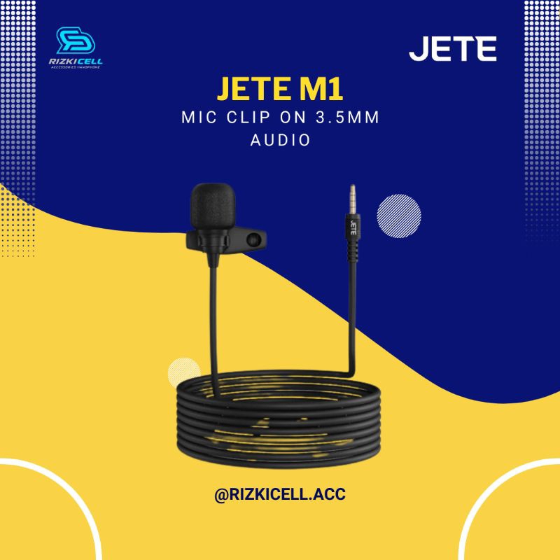 Jual JETE M1 Microphone Mic Clip On 3.5mm Jack Audio | Shopee Indonesia