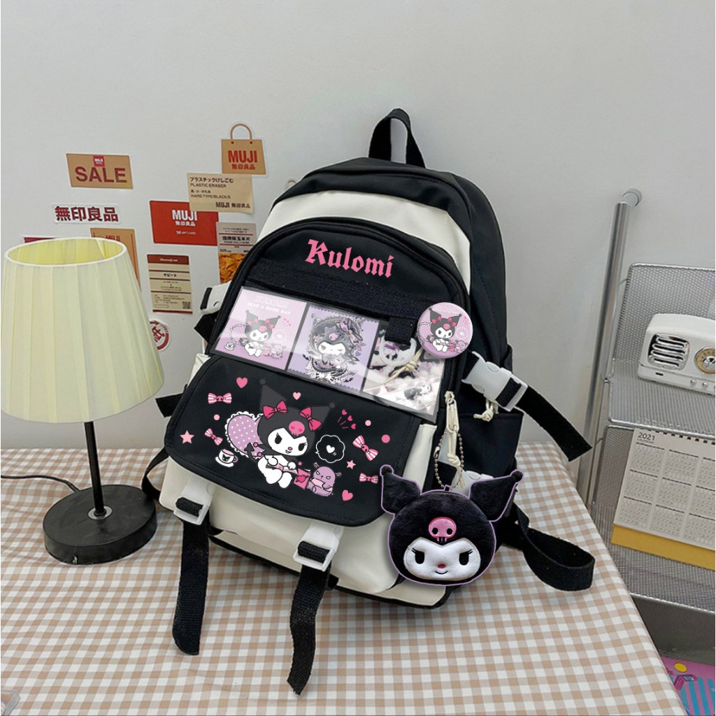 Jual 【Widget gratis】 Ransel kuromi Tas Sekolah Sanrio Ransel anak karakter Tas Cinnamoroll / Tas ...