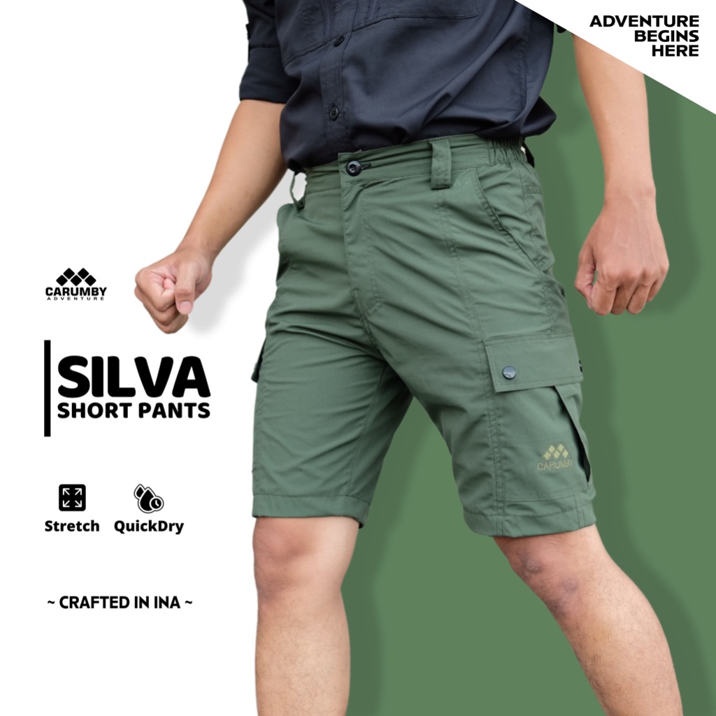 Jual Celana Gunung Pendek Carumby Silva Stretch & Quick Dry Pria Wanita | Shopee Indonesia