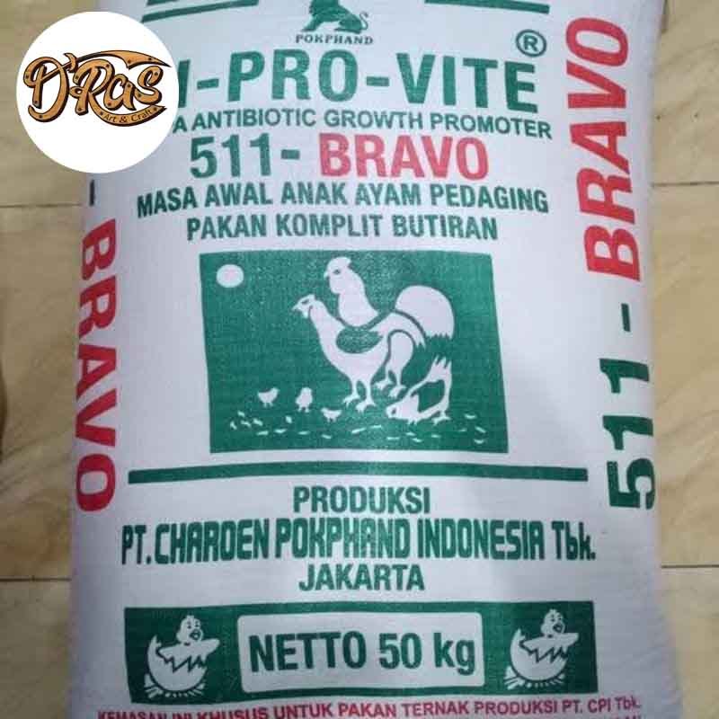 Jual pur ayam 511 BRAVO 10kg pakan anakan ayam | Shopee Indonesia