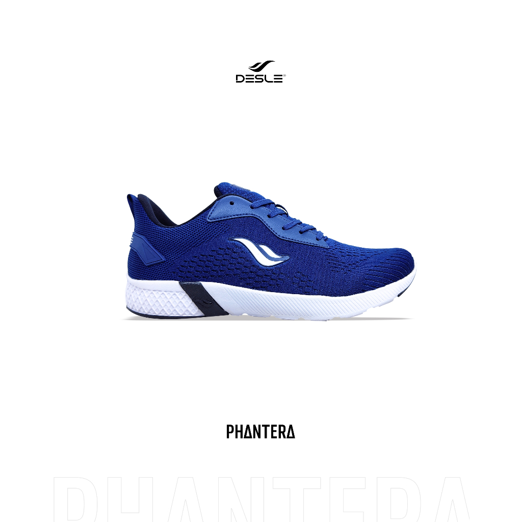 Jual Desle Shoes Sneakers Phantera Biru Tua Putih | Shopee Indonesia