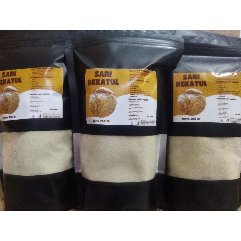 Jual sari bekatul padi halus 250gr kaya serat kaya manfaat | Shopee ...