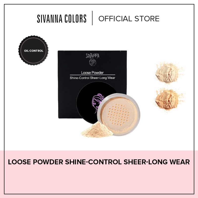 Jual Bedak Sivanna | Loose Powder Shine-control sheer-long wear - F010 ...