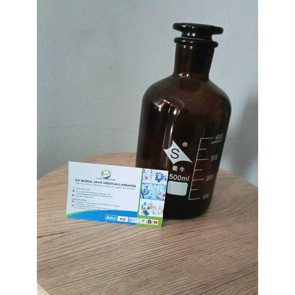 Jual Botol Reagen Coklat Mulut Sempit 500ml | Shopee Indonesia