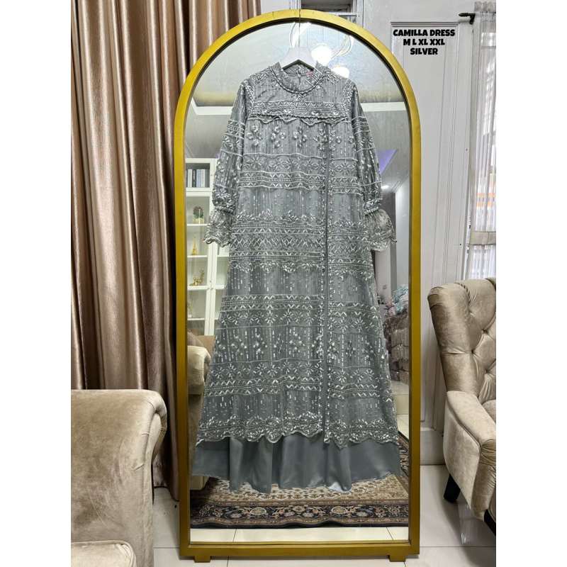 Jual (REALPICT) NEW ARRIVAL GAMIS CAMILLA DRESS PAYET PREMIUM | GAMIS ...