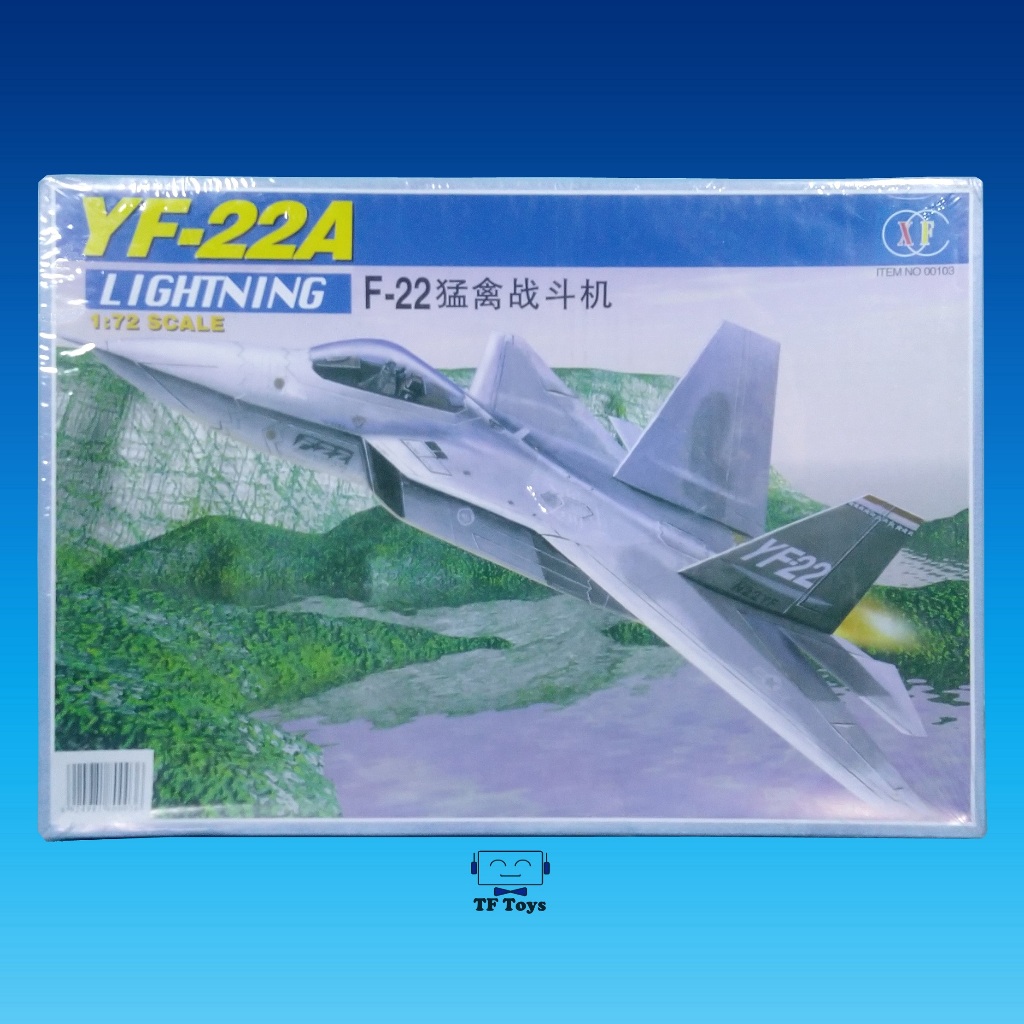 Jual [Tf toys] Miniatur Model kit Mokit Pesawat F22 F-22 Raptor 1:72 ...