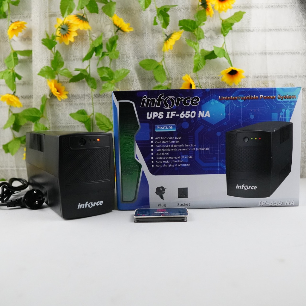 Jual UPS INFORCE IF 650NA 650VA NON DIGITAL TAHAN SAMPAI 390WATT ...