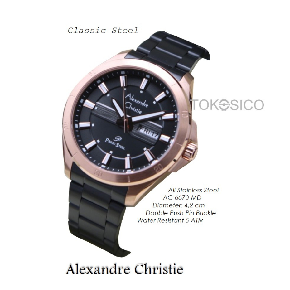 Jual TERBARU JAM TANGAN ALEXANDER CHRISTIE PRIA ORIGINAL AC 6670 ...