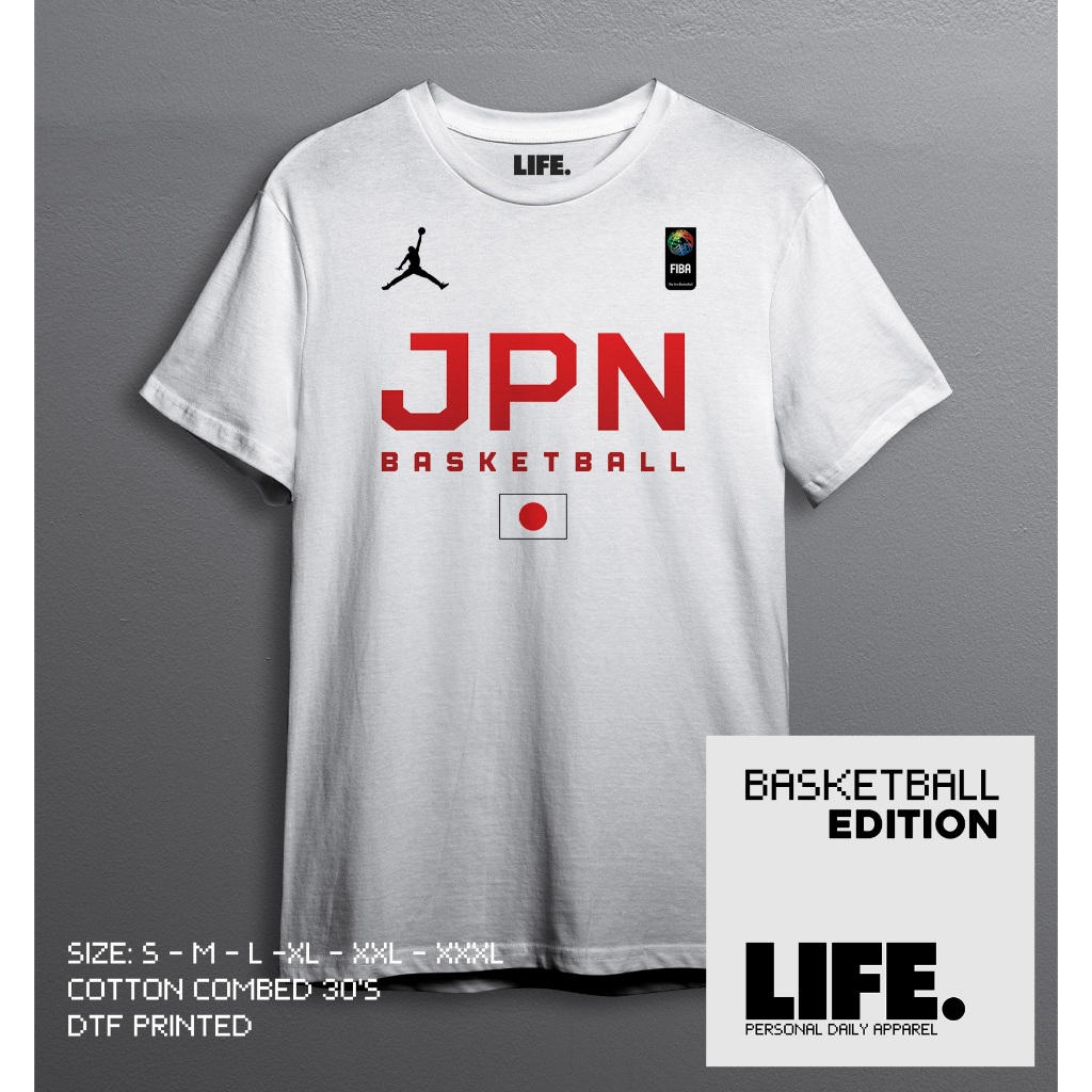 Jual Kaos Basket Jepang Tim Nasional Negara Asia Basketball Japan ...
