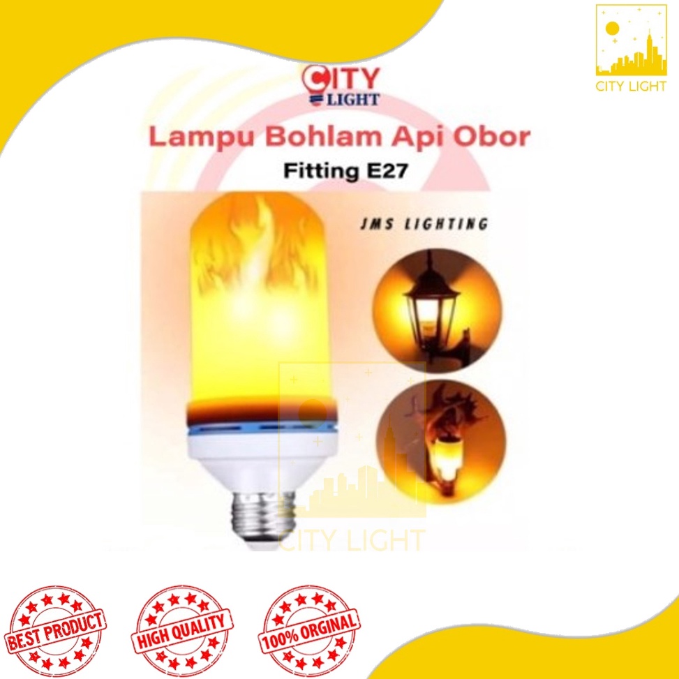 Jual Lampu Api LED Obor 9 Watt 3Watt 3Watt 3Watt Lampu Dekorasi Cafe ...