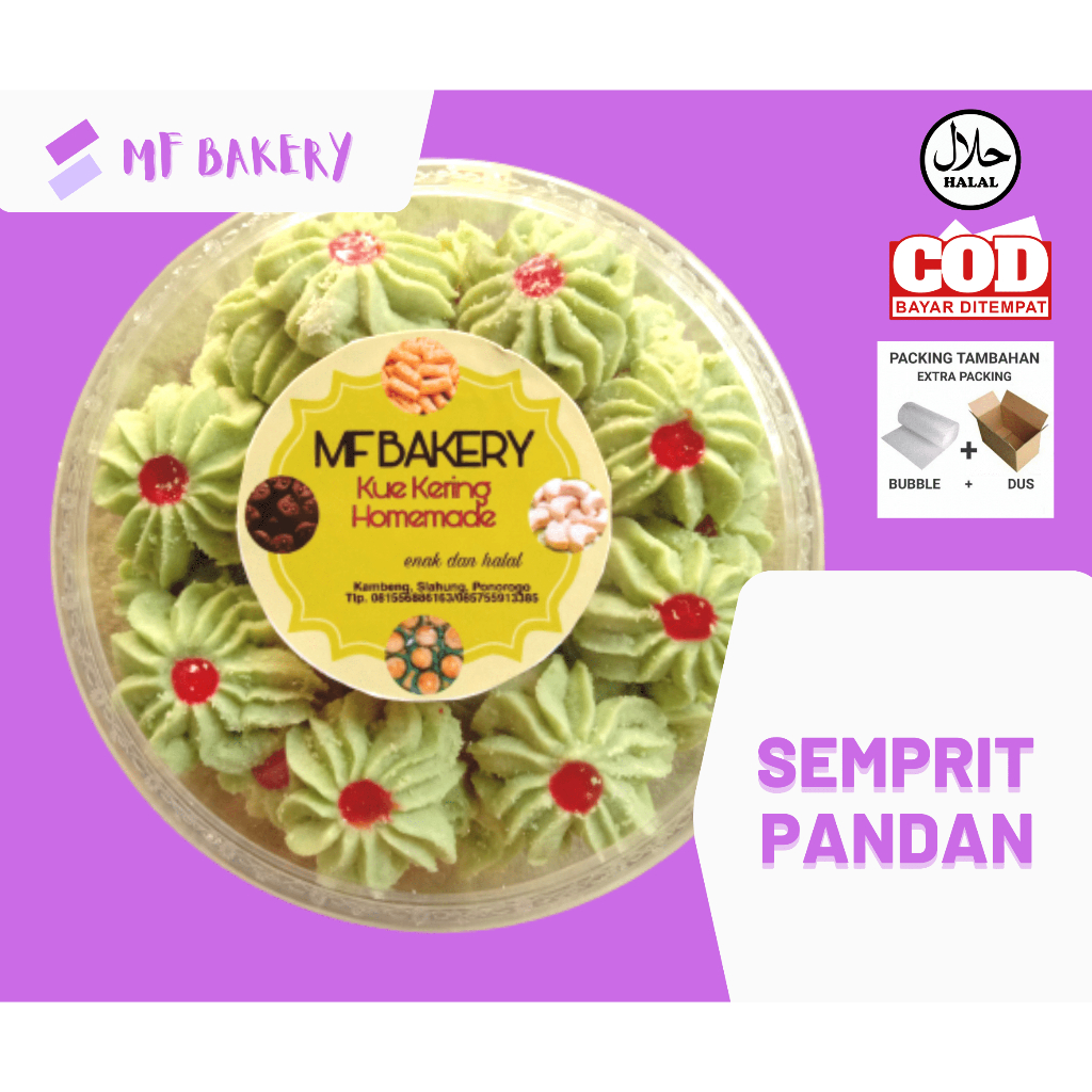 Jual Kue Semprit Kue Kering Bunga Matahari Enak Lembut Toples 500 gr ...