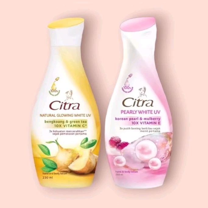 Jual Citra Pearly White/Bengkoang Natural UV Hand Body Lotion 210ml | Shopee Indonesia