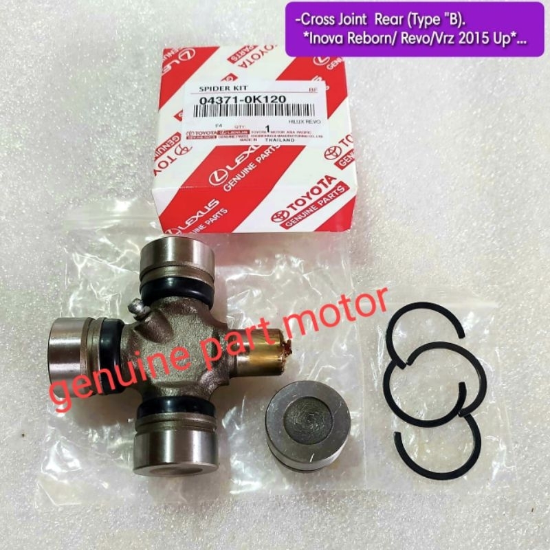 Jual CROSS JOINT/UNIVERSAL JOINT BELAKANG HILUX REVO/INNOVA REBORN/FORTUNER VRZ (04371-0K120 ...