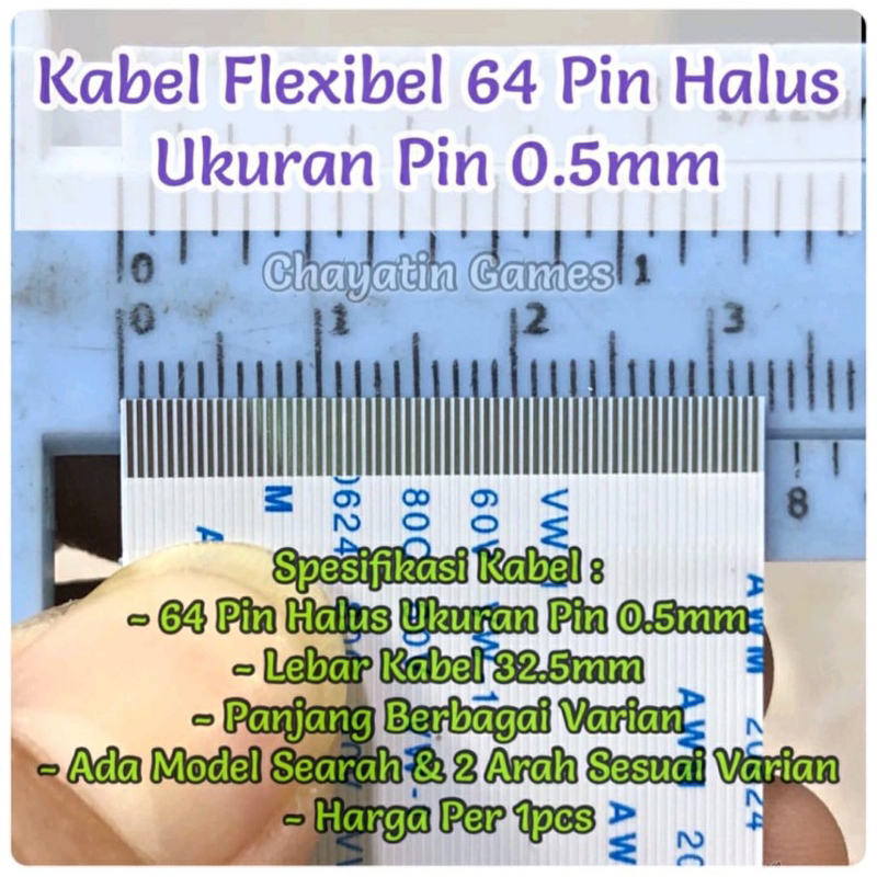 Jual Kabel Flexibel 64 Pin Halus Panjang & Model sesuai pilihan Varian ...