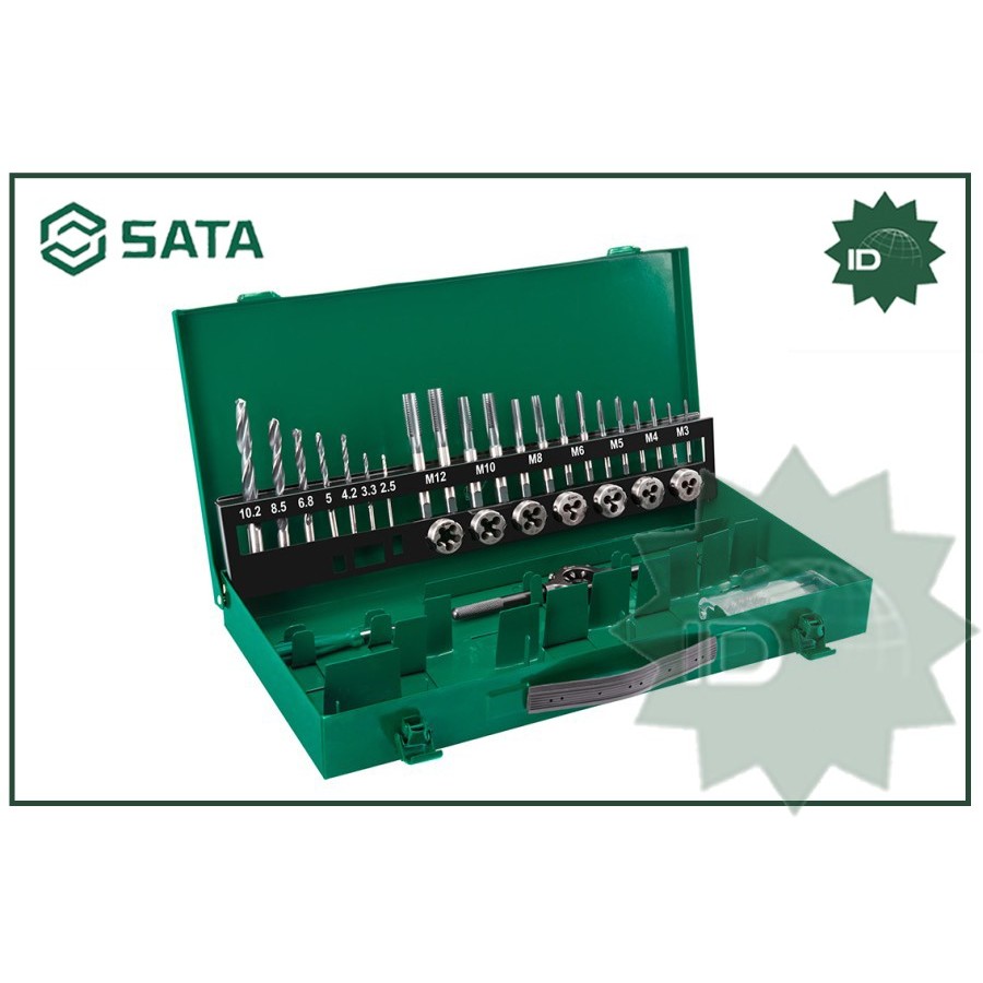 Jual MATA BOR TAP SET 37PC. 50455 HSS TAP & TWIST DRILL SET SATA ...
