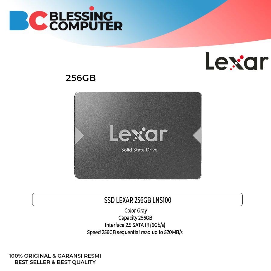 Jual SSD LEXAR 256GB LNS100 | Shopee Indonesia