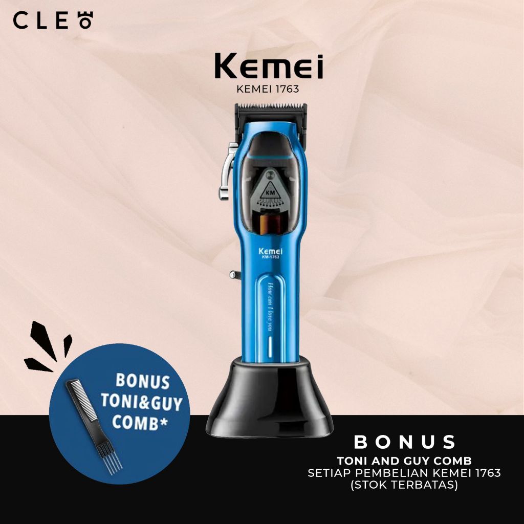 Jual Kemei KM-1763 Cordless Hair Clipper - Alat Cukur Pangkas Rambut ...