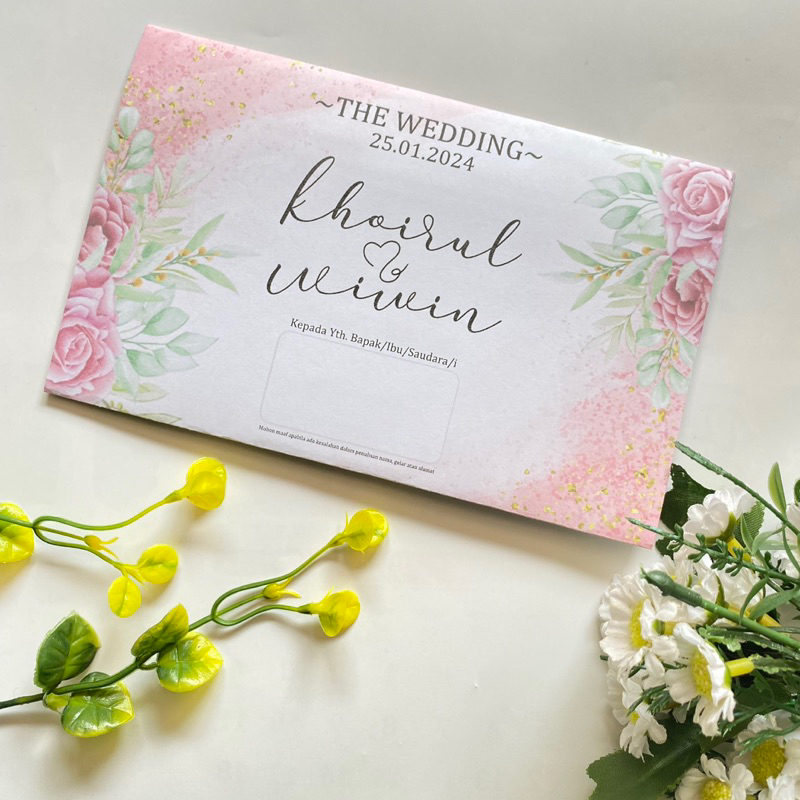 Jual Undangan Nikah Tema Pink Undangan Tasyakuran Undangan Nikah ...
