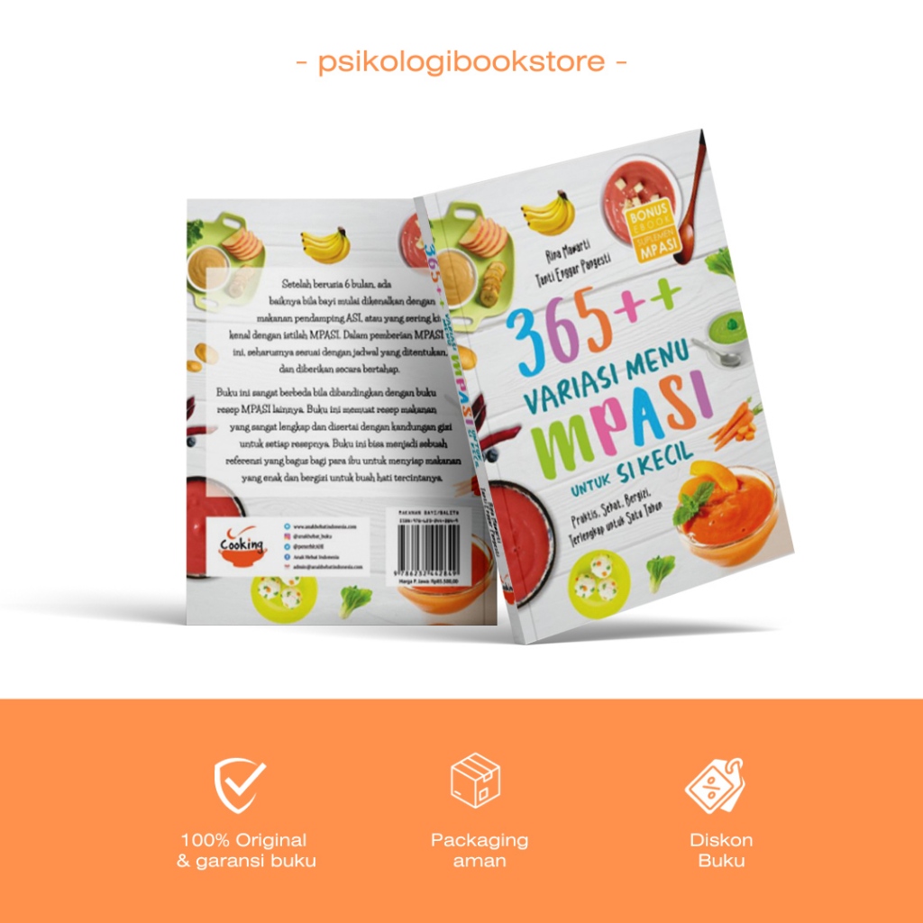 Jual Buku 365++ VARIASI MENU MPASI UNTUK SI KECIL : Praktis, Sehat ...