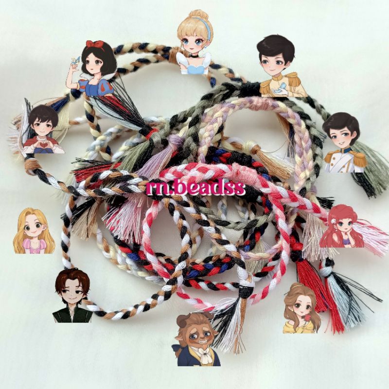 Jual gelang benang princess edition | gelang couple (2pcs) | gelang ...